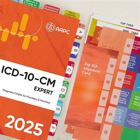 Index Tabs For Icd 10 Cm Code Book 2025 Aapc Version Upgraded Book Tabs Color
