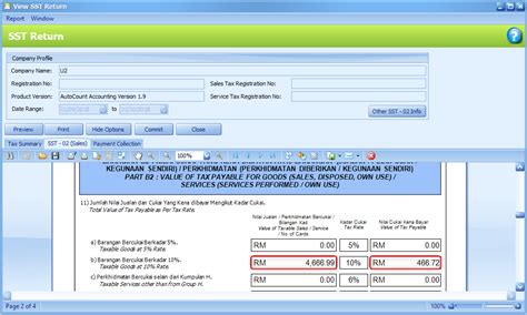 Troubleshooting Tax Payable Amount Not Tally With Mysst Website Submission Autocount Resource