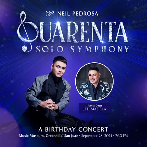 Singer Jed Madela Supports The Solo Symphony Concert