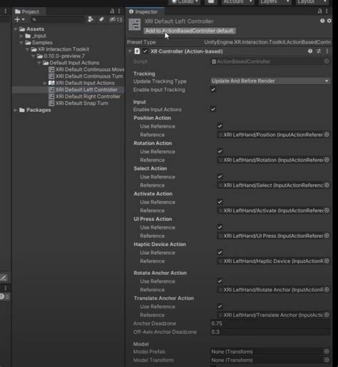 unity在2020年11月更新的xr interaction toolkit 0 10 0使用入门（vr控制手柄配置默认参数） 略略略—— 博客园