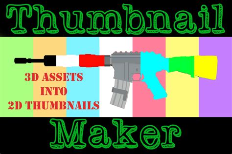 Thumbnail Maker Utilities Tools Unity Asset Store