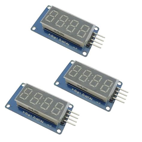 Ferwooh 3pcs 036 Inch Led Display Module Tm1637 7 Segment