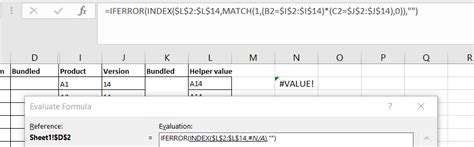 excel return a value from if there is match between 2 tables stack overflow