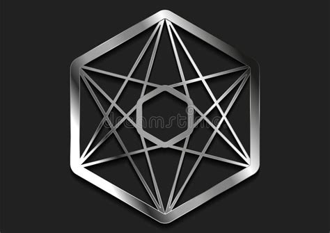 Metallic Geometric Hexagonal Pattern Abstract Tech Background Stock Vector Illustration Of