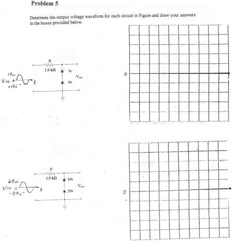 Solved Problem Determine The Output Voltage Waveform For Chegg
