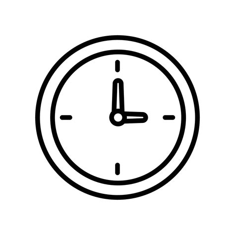 Clock Icon Vector Design Simple And Modern Vector Art At Vecteezy