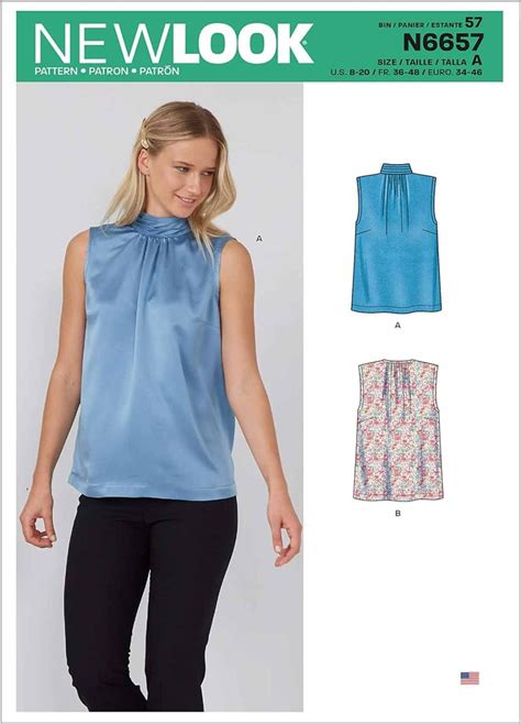 Easy Womens Sleeveless Blouse Sewing Patterns Diy Bloom