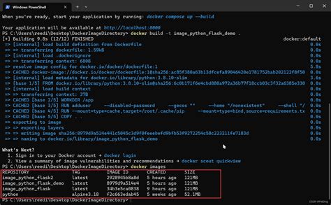 新手入门教程：windows系统利用 Docker创建python Flask镜像并运行网站应用windows Docker 构建flask‘ Csdn博客