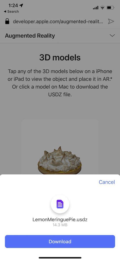 Usdz File Invokes File Download Dialog Rather Than Display Through Ar Quicklook Opera Forums
