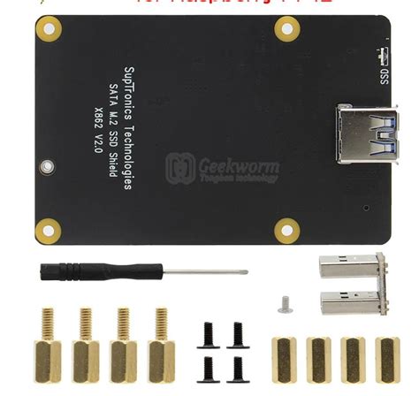 X862 V2 0 Raspberry Pi 4 Için M 2 Ngff Sata Ssd Genişletme Kartı Satın