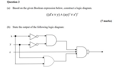 Solved Question 3 A Based On The Given Boolean Expression