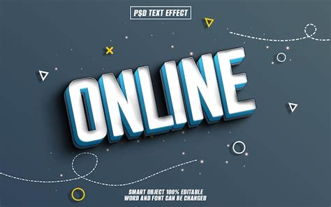 온라인 텍스트 효과 글 편집 가능한 타이포그래피 3d 텍스트 프리미엄 Psd 파일