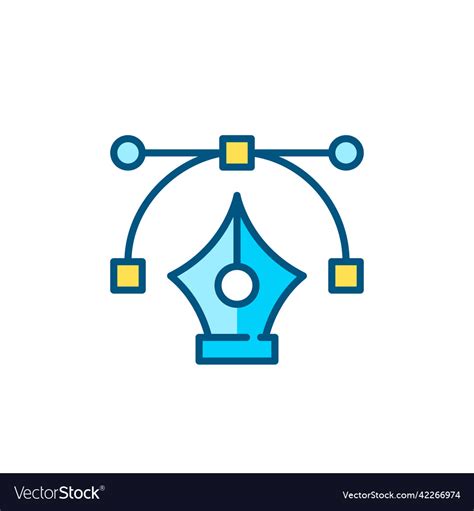 Pen Tool Icon Pixel Perfect Editable Stroke Vector Image