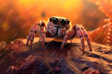 Premium Ai Image A Close Up Of A Spider With Sunglasses On Its Face Generative Ai