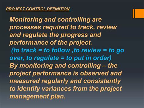 Project Control Monitoring PPTX