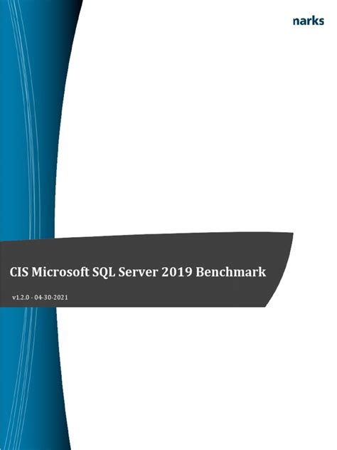 Cis Microsoft Sql Server 2019 Benchmark V120 Pdf Port Computer Networking Databases