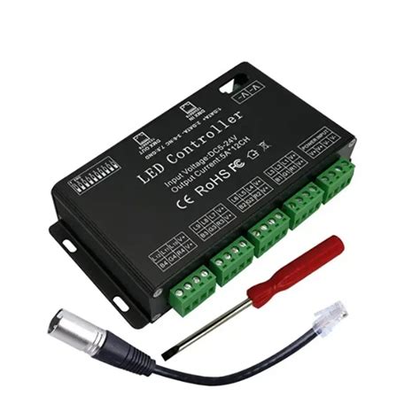 CH Channel DMX Constant Voltage Controller RGB Lights With LED Lamps Control DC V Decoder