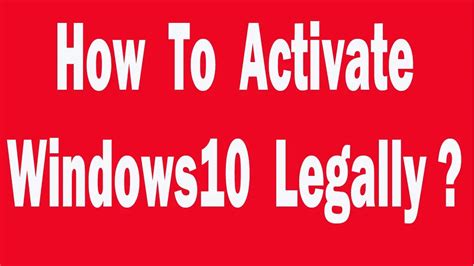 ¿cómo Activo Windows 10 Legalmente