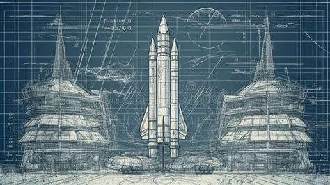 Generative Ai Spacecraft Launch Drawing Stock Illustration Illustration Of Launch Exploration