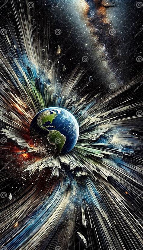 An Impact Event Is A Collision Between Astronomical Objects Causing Measurable Effects Stock