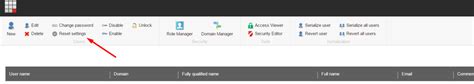 Sitecore Client What Does The Reset Settings Button In The User