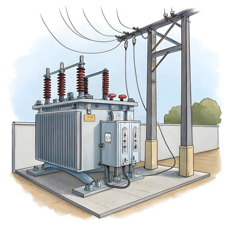 A Transformer An Electrical Device Used To Change Voltage Levels In Alternating Stock