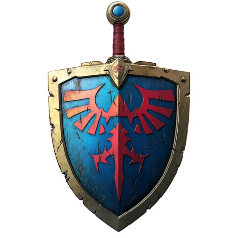 Hyrule Shield With Royal Crest A Symbol Of Courage And Protection On