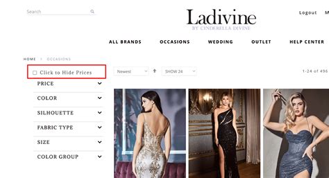 Can I Hide Prices So I Can Look At The Inventory With The Customer Ladivine By Cinderella Divine