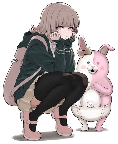 Nanami Chiaki And Monomi Danganronpa And More Drawn By Mameroku Danbooru