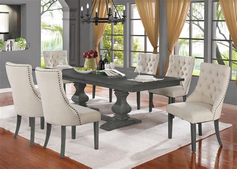 Grey Dining Room Table And Chairs