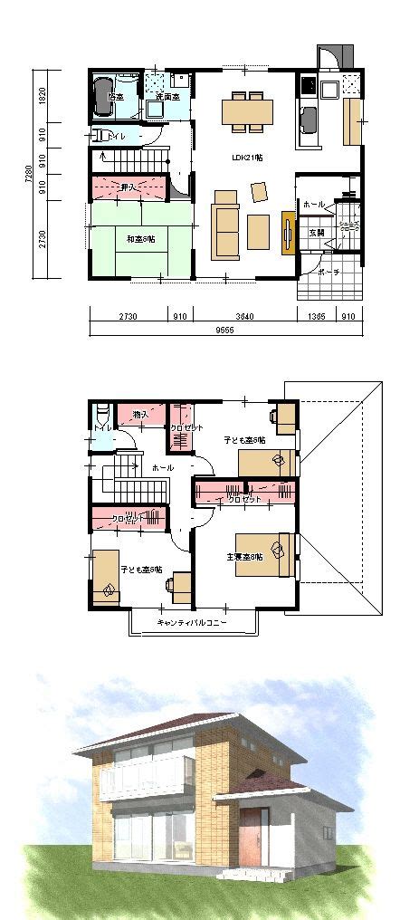 2階建 36坪 南 1 2階 間取り 35坪 間取り 32坪 間取り