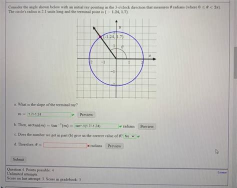 Solved Consider The Angle Shown Below With An Initial Ray