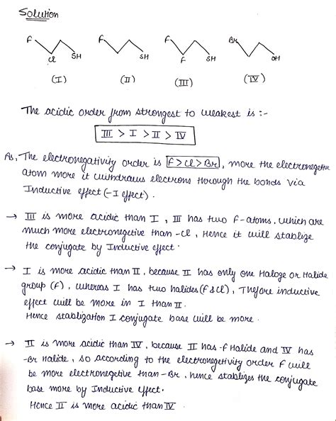 Solved Rank The Following Acids From Strongest Acid To Weakest Acid Course Hero