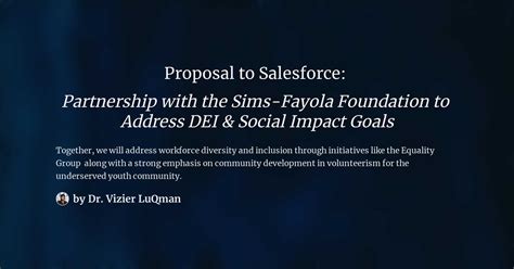 Proposal To Salesforce