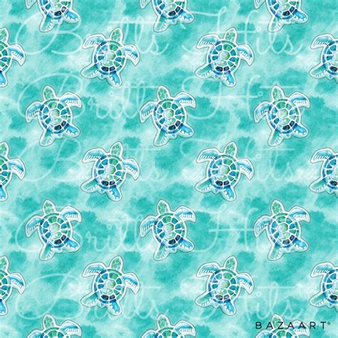 Turtle Pattern Seamless Sea Turtle Turtle Seamless Image Etsy