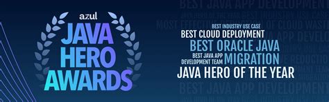 Java Hero Awards Azul Better Java Performance Superior Java Support