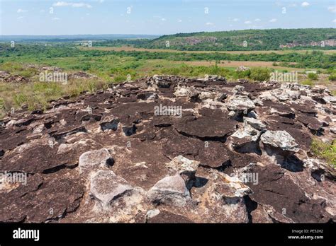 Cerro Hill Tobati Low Hill With Distinctive Rock Mushroom