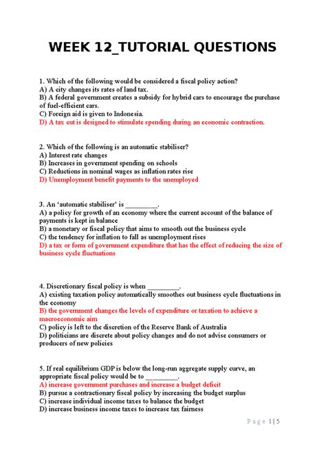 Week 12 Tutorial Questions 1 Week 12tutorial Questions 1 Which Of