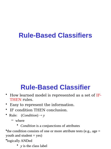 4 Rule Based Classification 18 07 2023 Pdf