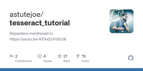 Github Astutejoetesseracttutorial Repository Mentioned In