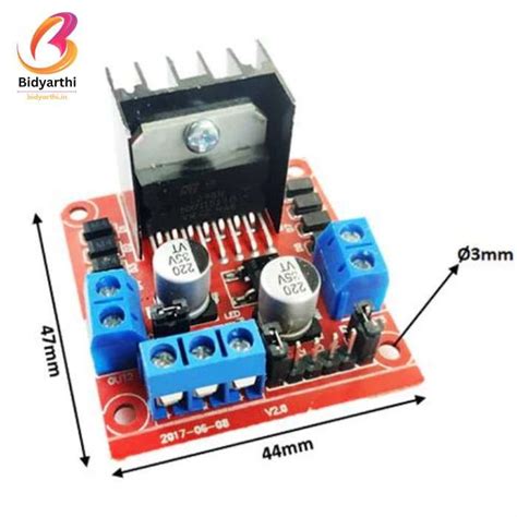 L298N 2A Motor Driver Module With PWM Control Bidyarthi
