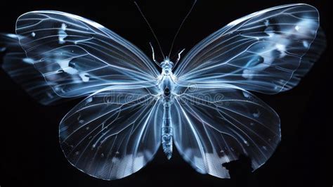 X Ray Image Of A Butterfly On A Black Background Anatomy Of Insects