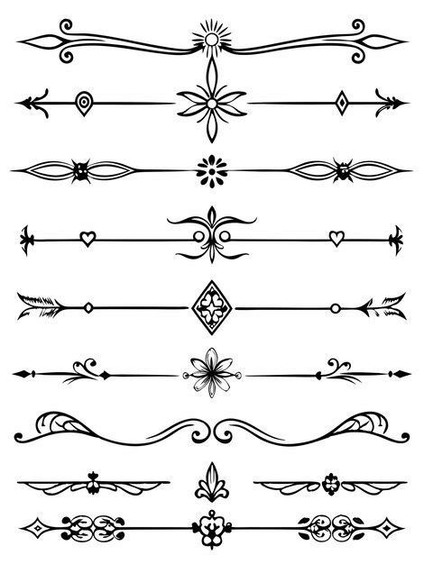 Decorative Lines Vector Graphics Illustration Eps Source File Format Lossless Scaling Icon
