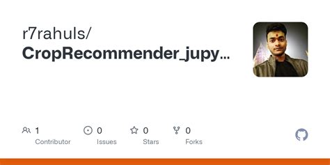 Github R7rahulscroprecommenderjupyternotebook