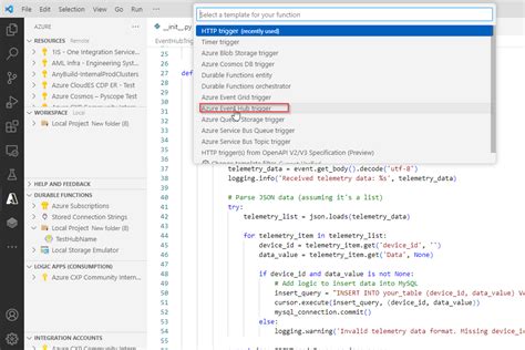 How To Send Tool Data From Telemetry Azure Iot Hub To Azure Functions