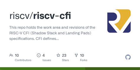 GitHub Riscv Riscv Cfi This Repo Holds The Work Area And Revisions Of The RISC V CFI Shadow