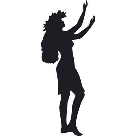 Hula Girl Vinyl Decal