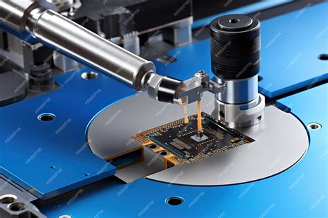 Premium Ai Image Closeup Of The Silicon Matrix