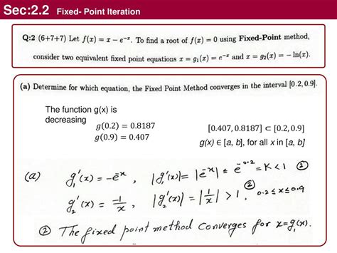 Fixed Point Iteration Ppt Download