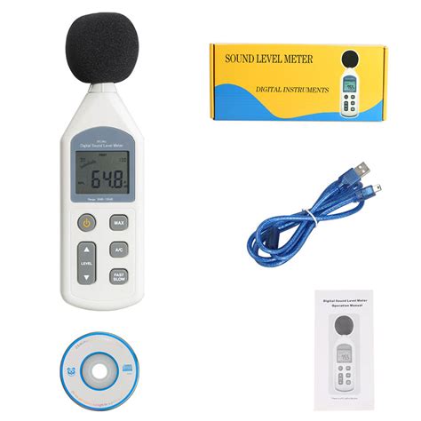 Free Shipping WS Digital Sound Level Meter DB Decibel USB Noise Measurement